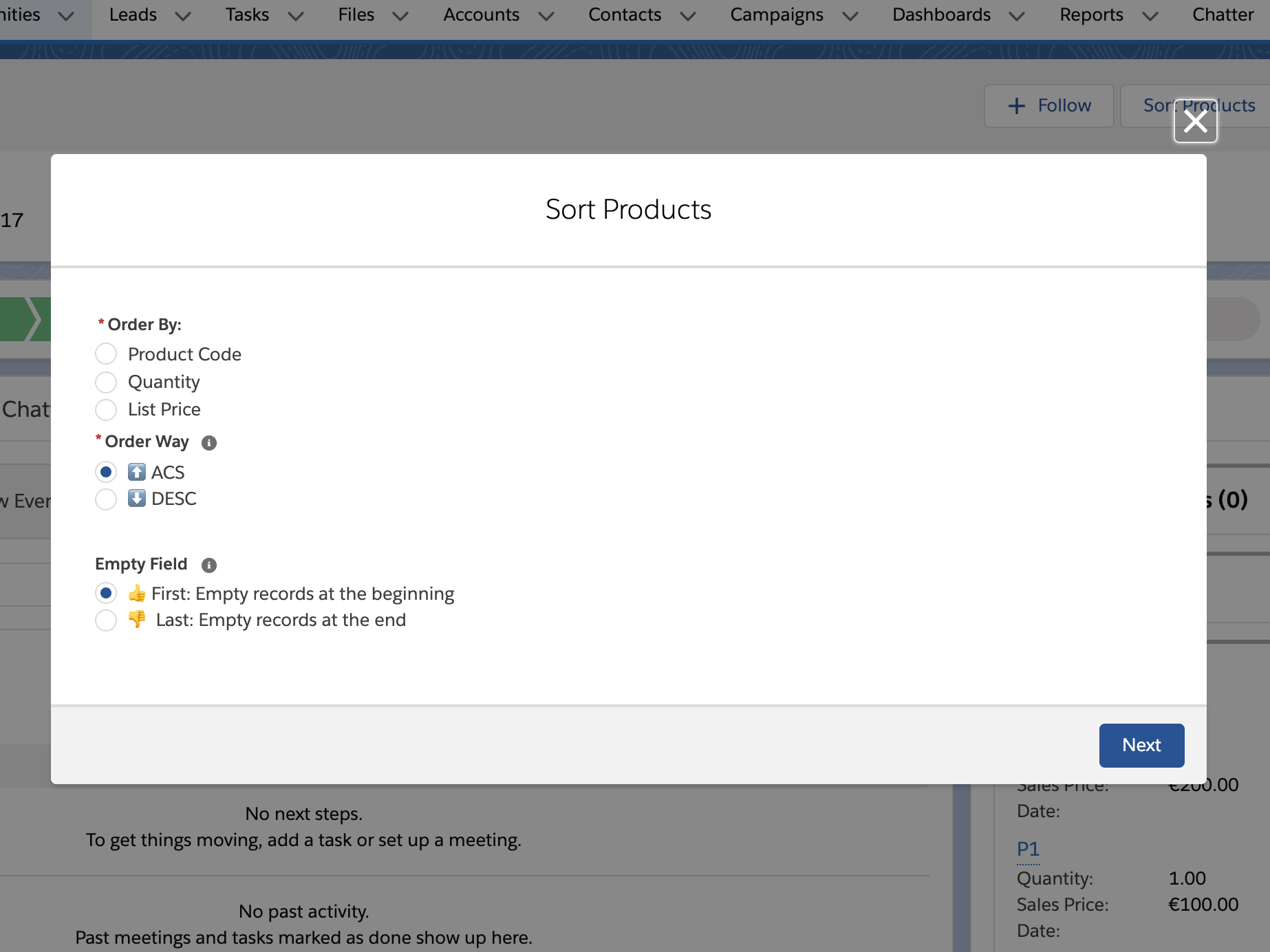 Automatic Sorting base on Process Builder